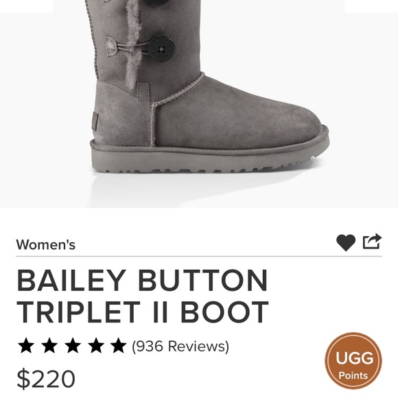 UGG | Shoes | Bailey Button Triplet Ii Boot | Poshmark
